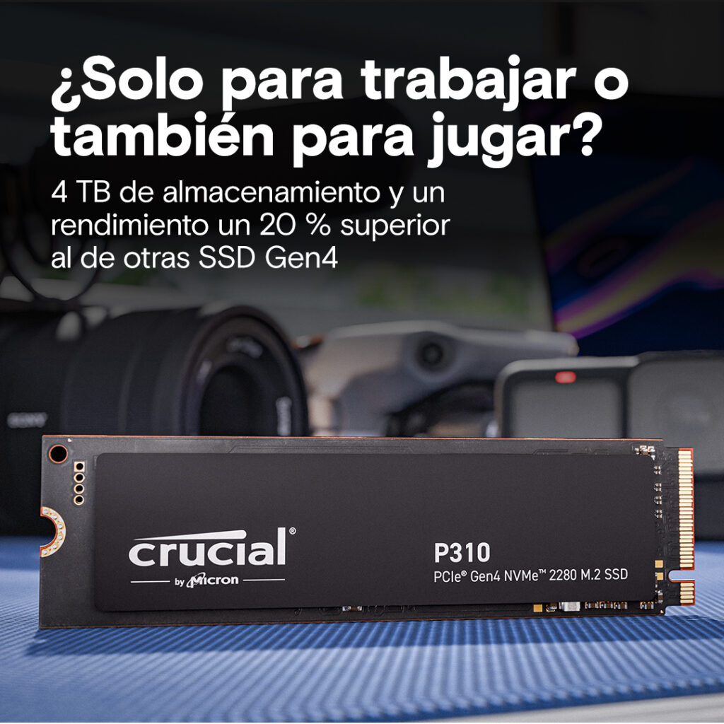 Crucial P310 1TB PCIe Gen4 - PC MASTERS BOGOTA
